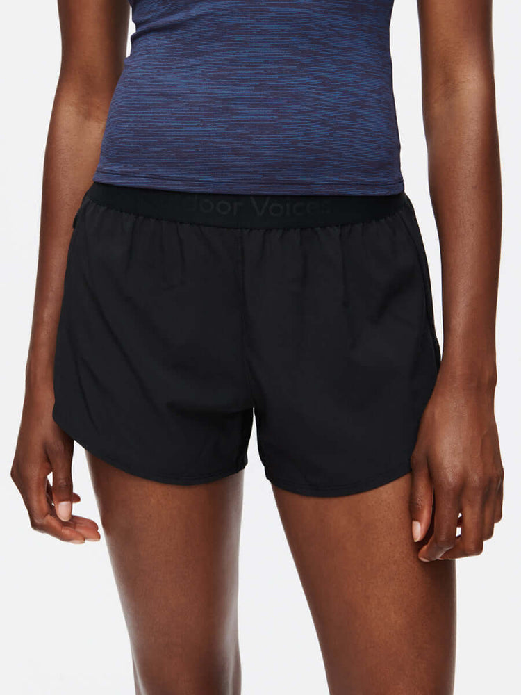 Relay 3" Short – Black | Outdoor Voices