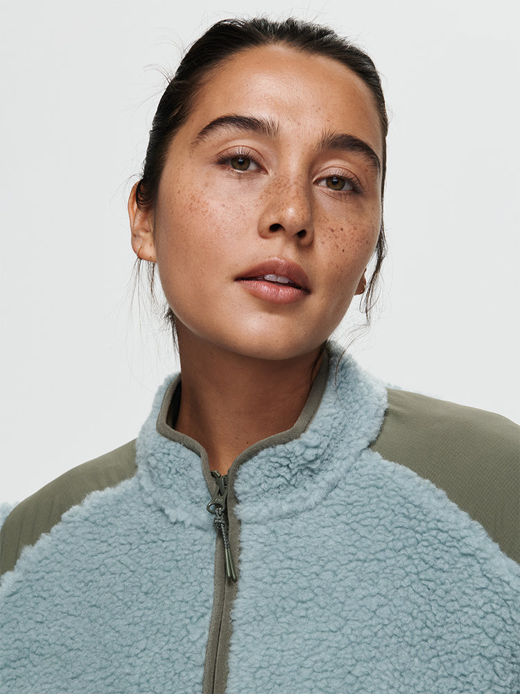 Candy Fleece Jacket – Steel Multi | Outdoor Voices